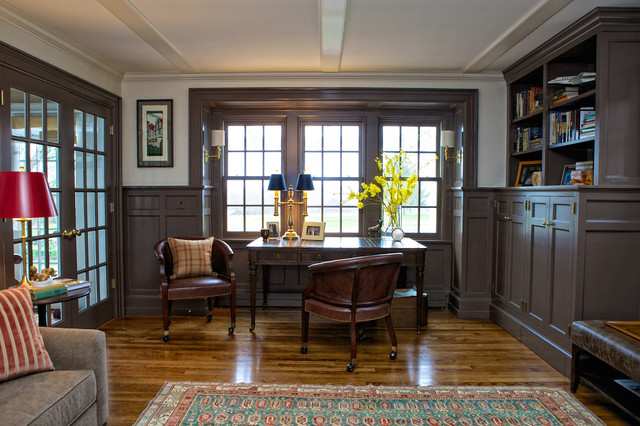 Room of the Day: Stately Study Includes a Cozy Family Space