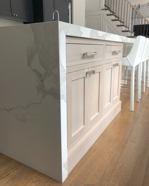 Kitchen Neolith(Sintered Stone) Estatuario silk finish, full height ...