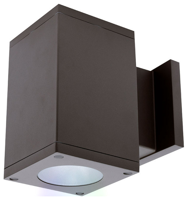 Cube Arch LED Wall Light, Bronze - Transitional - Outdoor Wall Lights ...