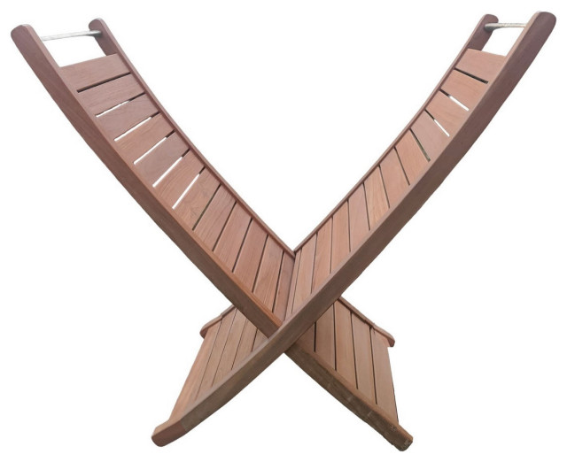 Teak Towel Holder / Rack Spa Bathroom Pool - Large - Transitional ...