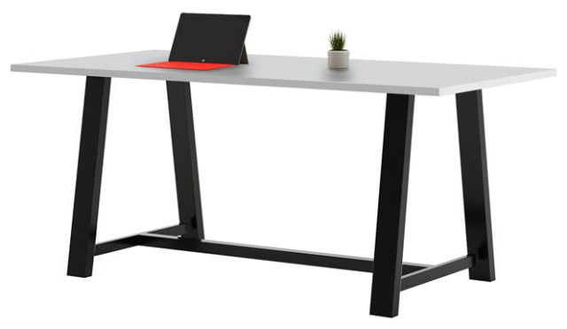 KFI Midtown 3 x 7 FT Conference Table - Fashion Grey - Standard Height ...