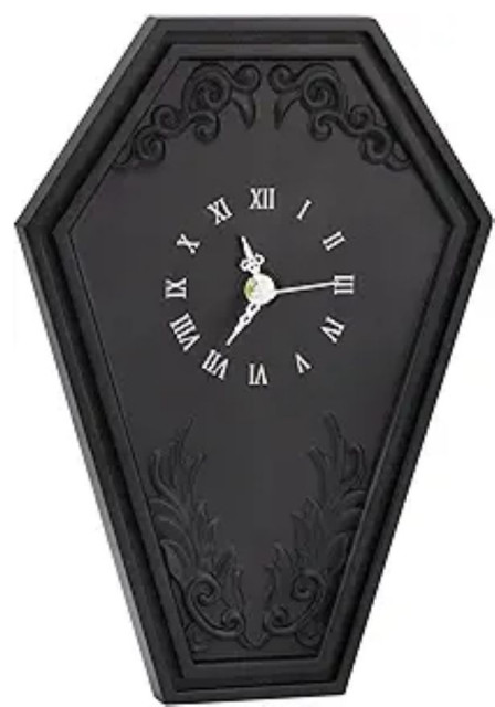 Coffin Wall Clock - Gothic Home Décor - Steampunk Wall Clock,Coffin ...