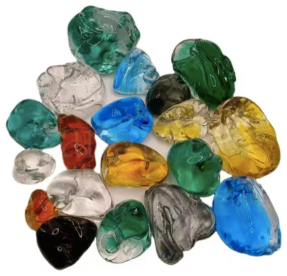 Rainfall Glass Gem Chandelier - Contemporary - Chandeliers - by Akari ...