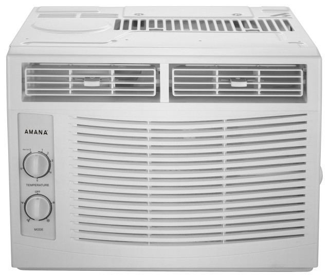 5,000 BTU 115V Window-Mounted Air Conditioner With Mechanical Controls ...