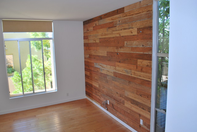 Custom Reclaimed Wood Accent Wall - Rustic - san diego - by San Diego ...
