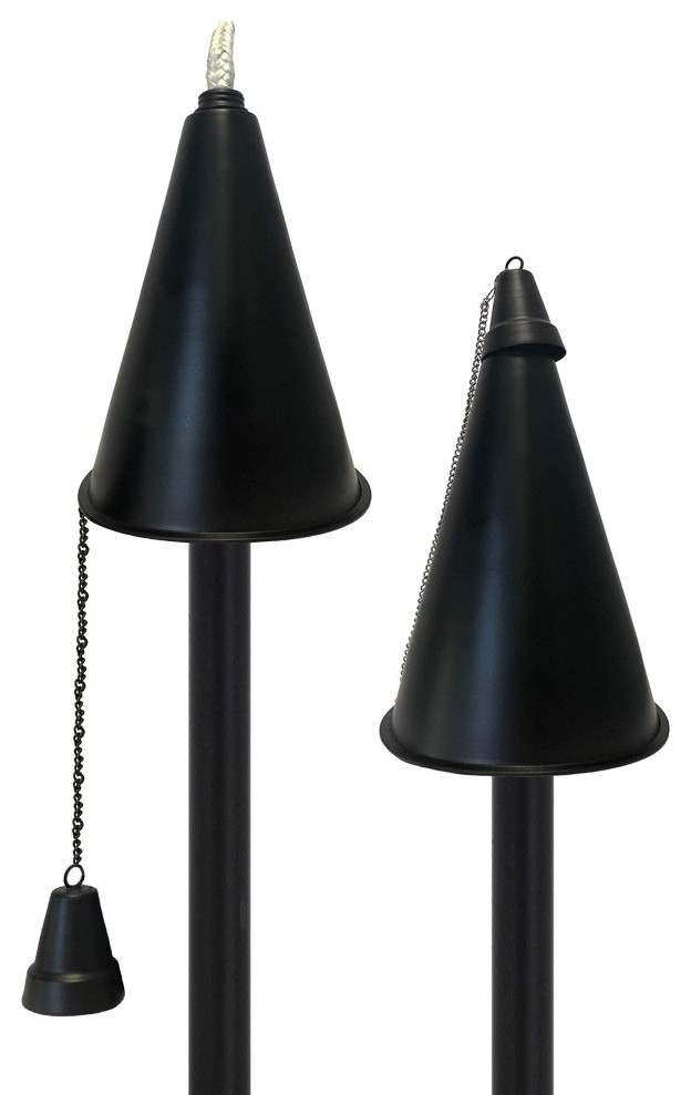 Small Hawaiian Cone Tiki Style Torch With Pole and Snuffer ...