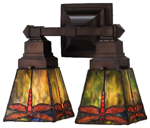 12W Prairie Dragonfly 2 LT Wall Sconce 609 - Victorian - Wall Sconces ...