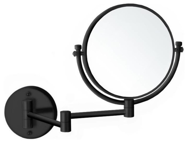 Double Sided Wall Mounted 3x Makeup Mirror - Transitional - Makeup ...