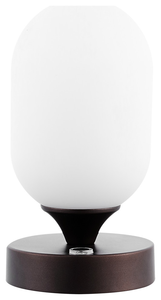 Eli 8" Bohemian Farmhouse Iron Rechargeable Integrated LED Table Lamp ...