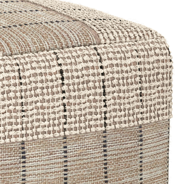 Elmer Square Woven Pouf - Transitional - Floor Pillows And Poufs - by Simpli Home Ltd. | Houzz