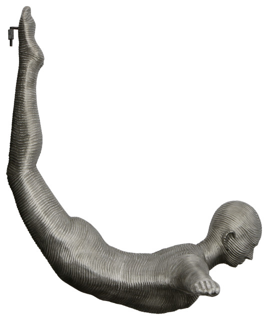Diving Wall Sculpture, Aluminum, Large - Contemporary - Wall Sculptures ...