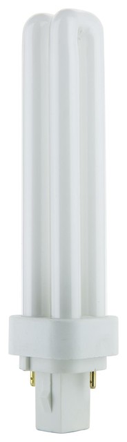 Sunlite 18 Watt Pld 2 Pin Double U Shaped Twin Tube, G24D 2 Base, Warm White - Contemporary ...