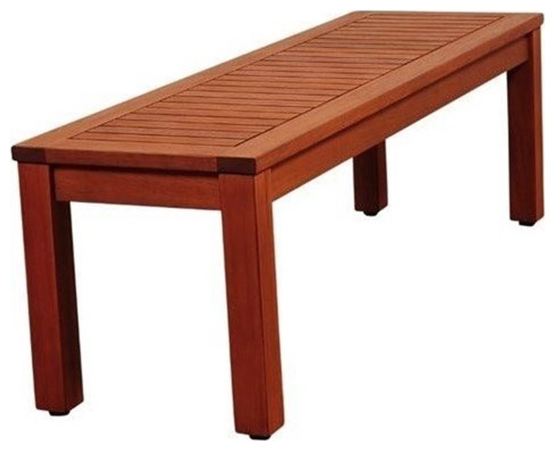 International Home Amazonia Outdoor Bench in Brown - Transitional ... International Home Amazonia Outdoor Bench in Brown - Transitional ...