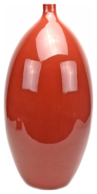 Claudia Ceramic Vase Rust - Contemporary - Vases - by Murano Art ...