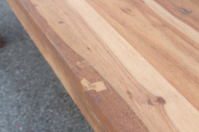 Large Reclaimed Teak Parson Dining Table - Transitional - Dining Tables ...