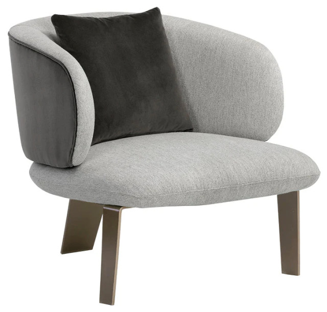 Oswald Lounge Chair - San Remo Winter Cloud / Diamond Mummy ...