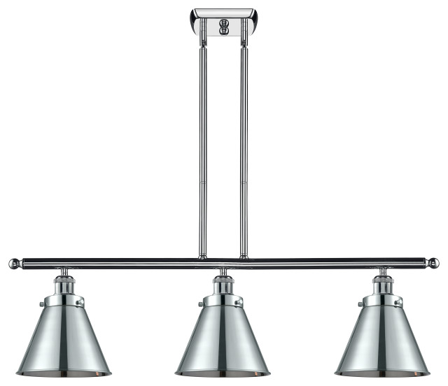 Appalachian 3 Light Island Light - Industrial - Kitchen Island Lighting ...