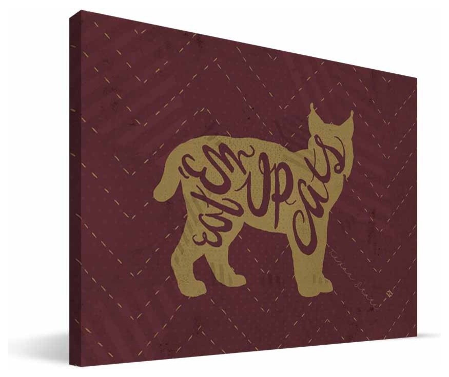 SWT Bobcats Mascot Canvas Print, 8"x12", 8"x12" - Contemporary - Prints ...