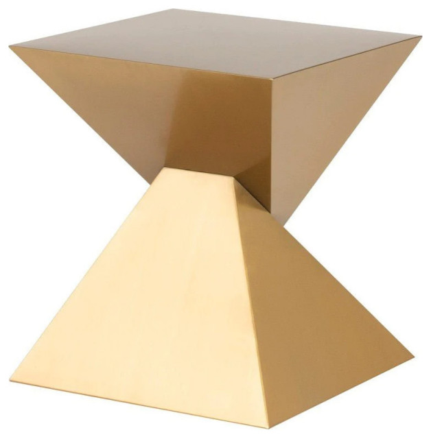 Azalea Gold Side Table - Contemporary - Side Tables And End Tables - by ...
