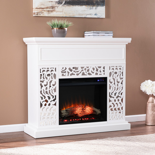 Beaconsfield Contemporary Electric Fireplace With Touch Screen Control ...