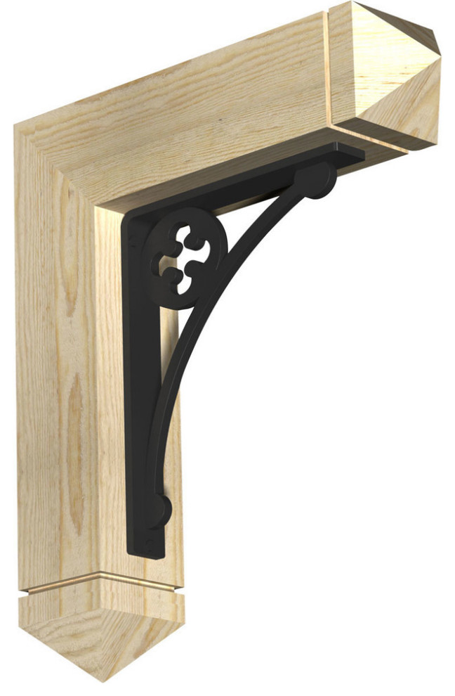 Crawley Arts and Crafts Ironcrest Bracket Single, 4" Thick, 18"x20 ...