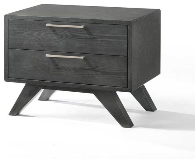 Nova Domus Soria Modern Gray Wash Bedroom Set, Queen - Midcentury ...