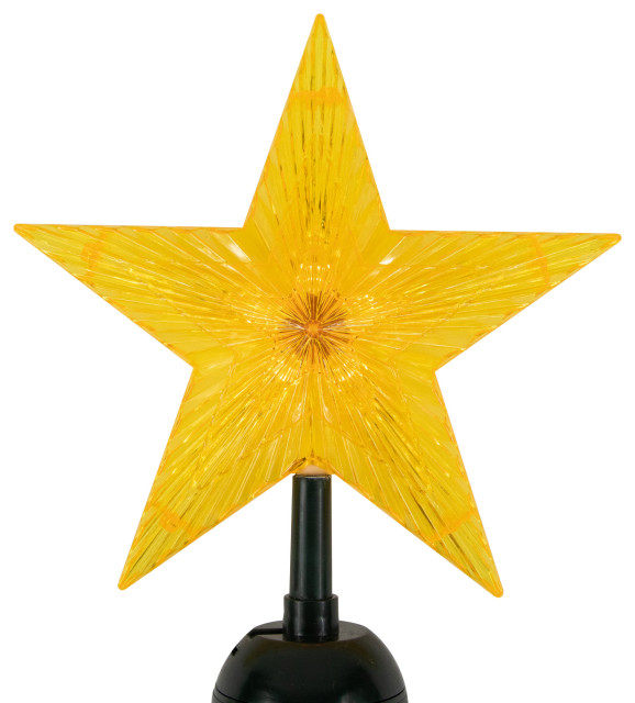 21" Animated Santa Plane with LED Lighted Christmas Star Tree Topper ...