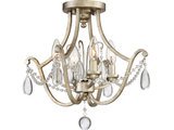 Quoizel Regent Four Light Semi-Flush Mount REG1716VG - Traditional ...
