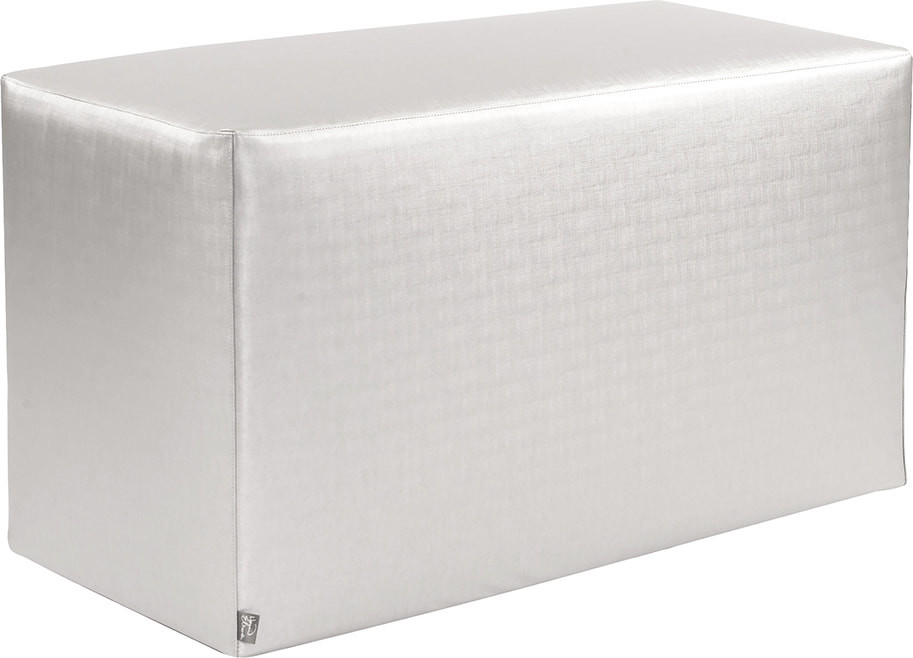 Universal Bench With Slipcover, Luxe Mercury - Transitional ...