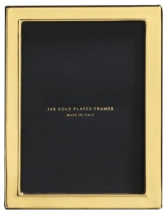 Cunill 24K Gold Plated Plain 1/2" Border Picture Frame, 8"x10 ...