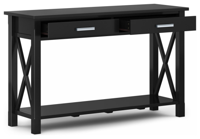 Kitchener Solid Wood 47" Contemporary Console Sofa Table - Transitional ...