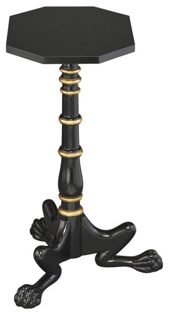 Design Toscano Hounds Leg Mahogany Petite Tripod Table - Eclectic ...
