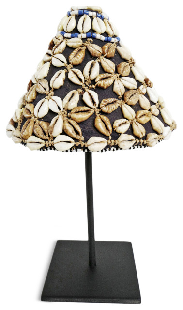 Consigned Vintage Lega Cowry Shell Hat - Beach Style - Decorative ...