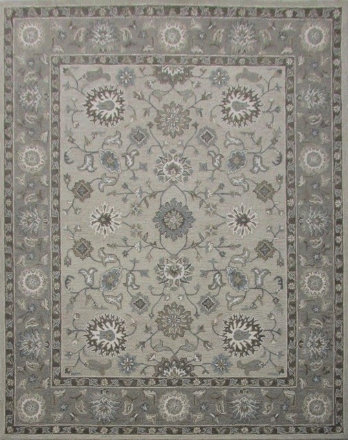 Woolen Print Rug Gray Large - Mediterranean - Area Rugs - by Davis ...