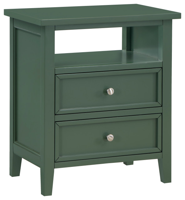 Walker 2-drawer Nightstand - Contemporary - Nightstands And Bedside Tables - by Comfort Pointe ...