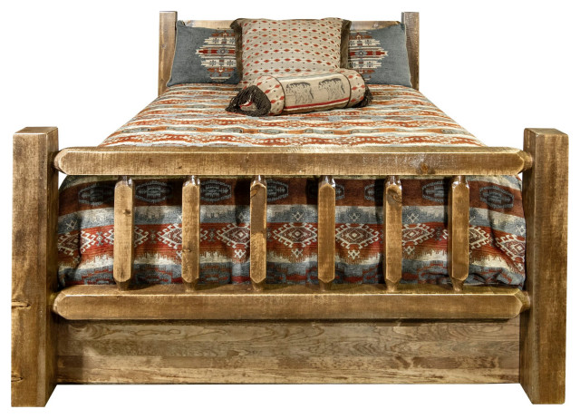 Homestead Collection California King Bed With Storage, Stain/Lacquer ...