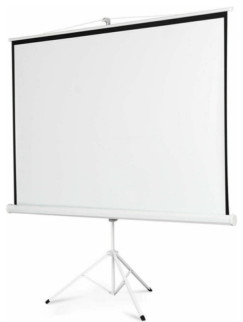 Offex 100" Portable Square Tripod Screen Projection Projector - 70" x ...