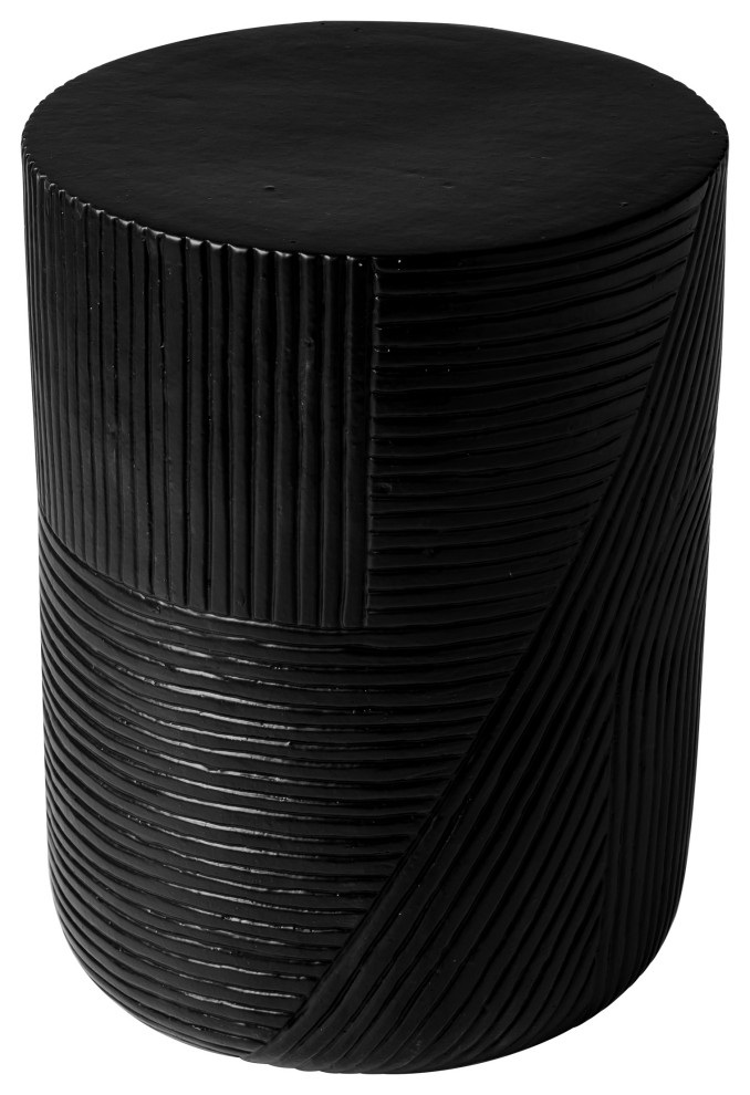 Provenance Serenity Textured Side Table 16" - Contemporary - Side ...