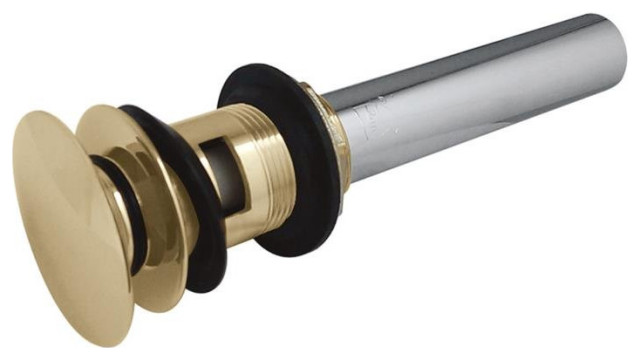 Fauceture Push Pop-up Drain with Overflow Hole - Contemporary ...