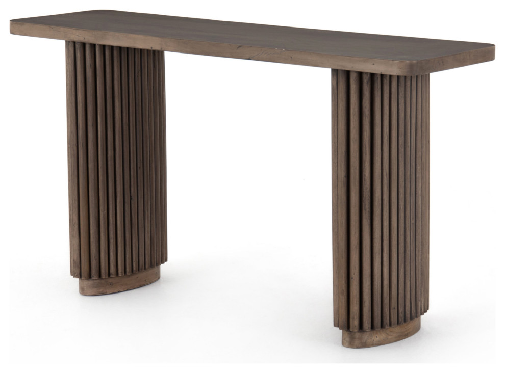 Rutherford Console Table, Ashen Brown - Transitional - Console Tables ...