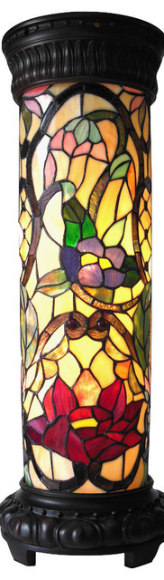 Chloe Lighting 2 Light Floral Pedestal Light Fixture CH19040RF30-PL2 ...