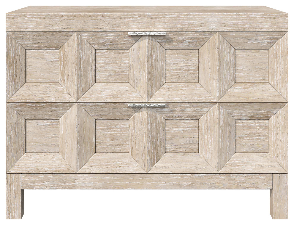 Bernhardt Prado Nightstand, Tawny Finish 38" Width, 38"W x 19"D x 28"H - Farmhouse - Nightstands ...