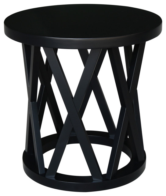 Round Ceylon End Table - Transitional - Side Tables And End Tables - by ...