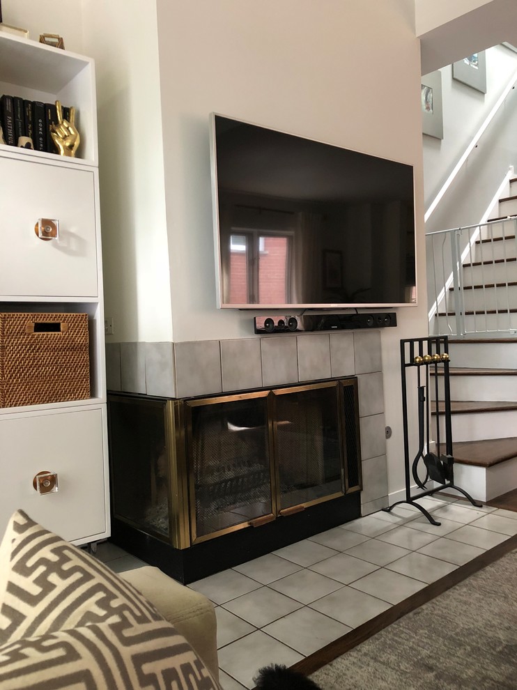 What should I do with this two-sided corner fireplace?! | Houzz Forum