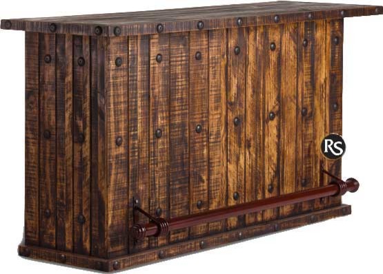 Rustic Wood Bar - Rustic - Wine And Bar Cabinets - by san carlos ...