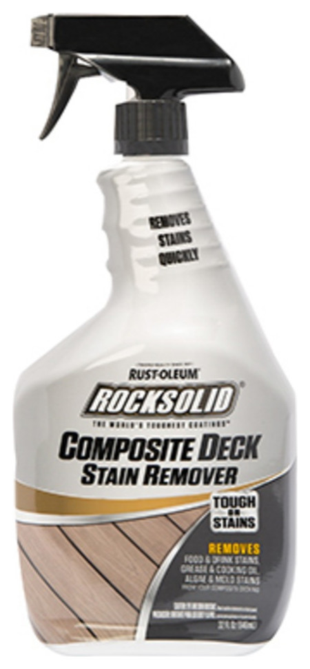 Rust-Oleum 350551 RockSolid Composite Deck Stain Remover, 32 Oz, 32 Oz ...
