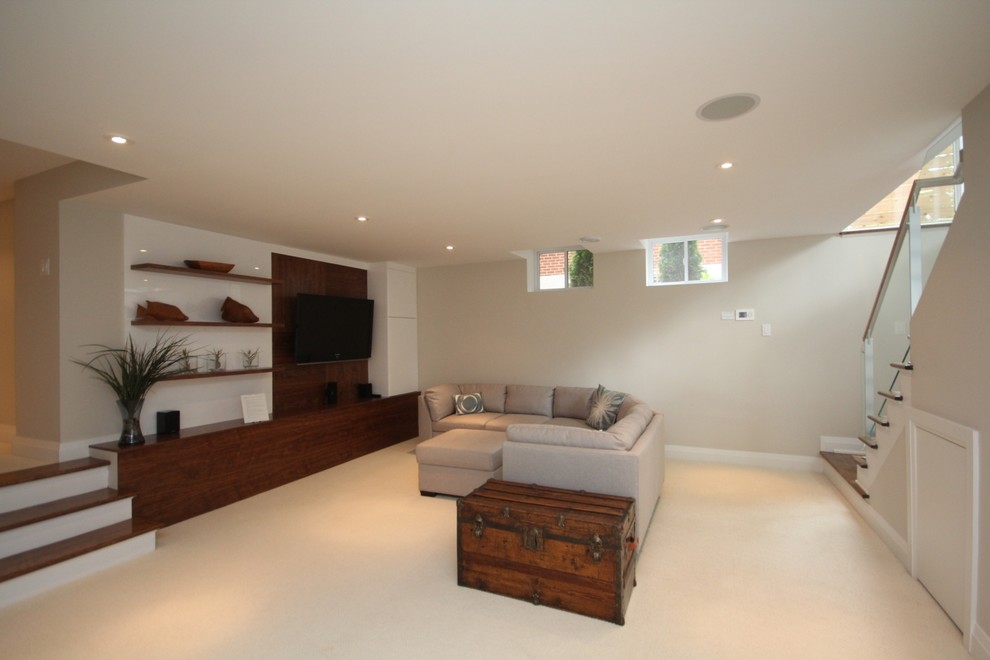 Melbourne Full Home Remodel and addition - Contemporary - Basement ...