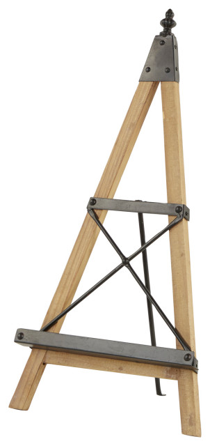 Industrial Light Brown Metal Easel 43600, 14" x 9" x 26" - Industrial ...
