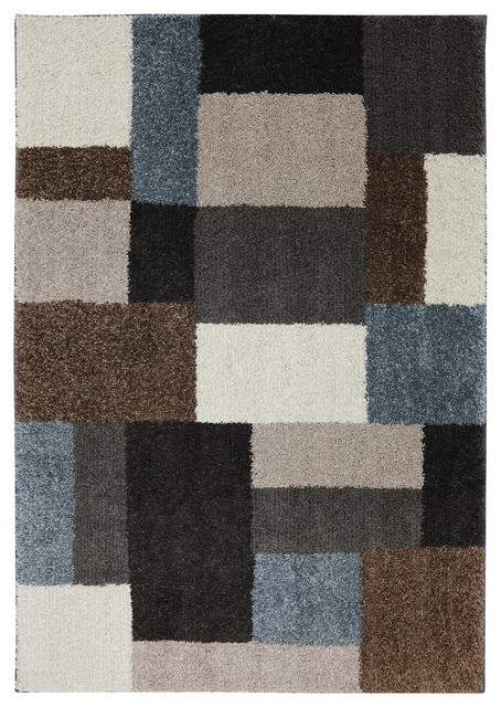 Franklin Grey Black Rug, 5'x7' - Contemporary - Area Rugs - by Mohawk ...