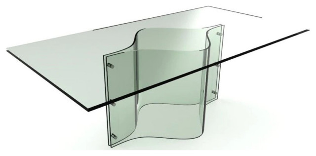 Ovidio 15Mm Tempered Clear Glass Top, 15Mm Non, Tempered Bent Clear ...